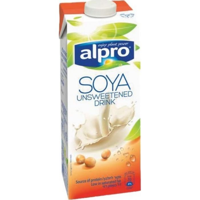 Alpro Soya Milk Unsweetened (8 x 1ltr)