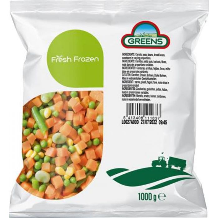 Greens Mixed Vegetables (1kg)