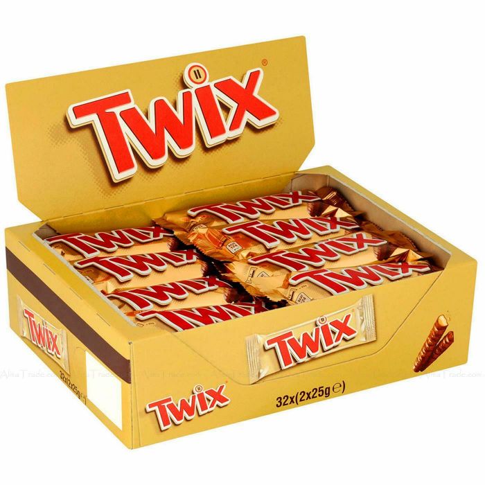 Cadburys Twix Chocolate Bars (32 x 2 x 25g)